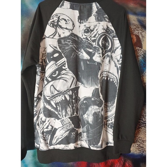 Vintage | Sweaters | Vintage Rook Clothing Wildlife Tiger Pop Art ...